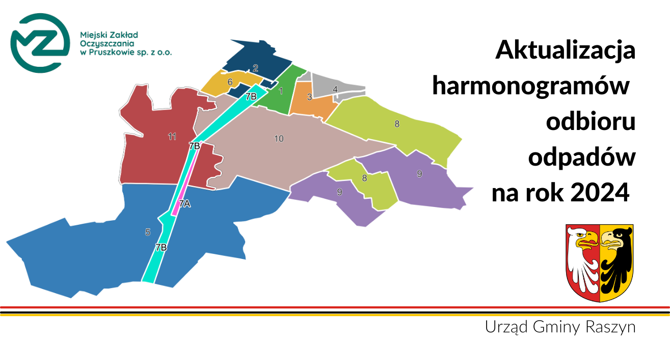 Harmonogramy odbioru odpadów 2024 | Gmina Raszyn